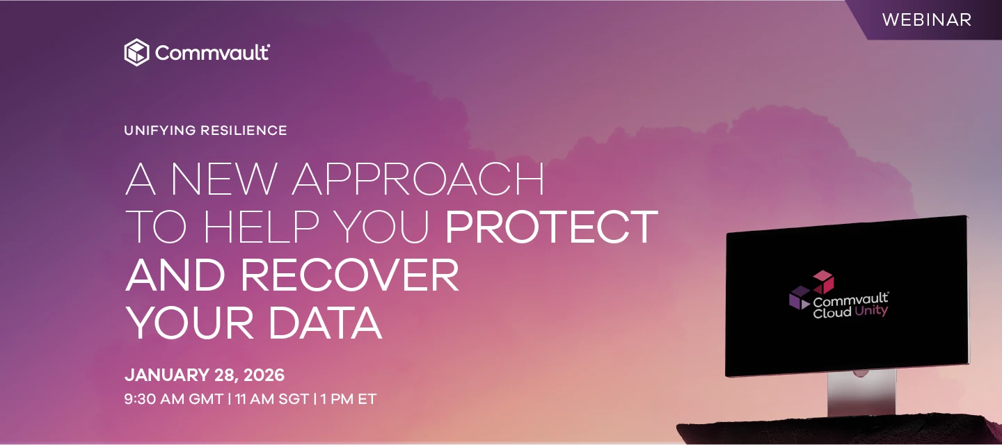 Commvault Cloud Unity & Implementing Resilience Ops Webinar |On Demand ...