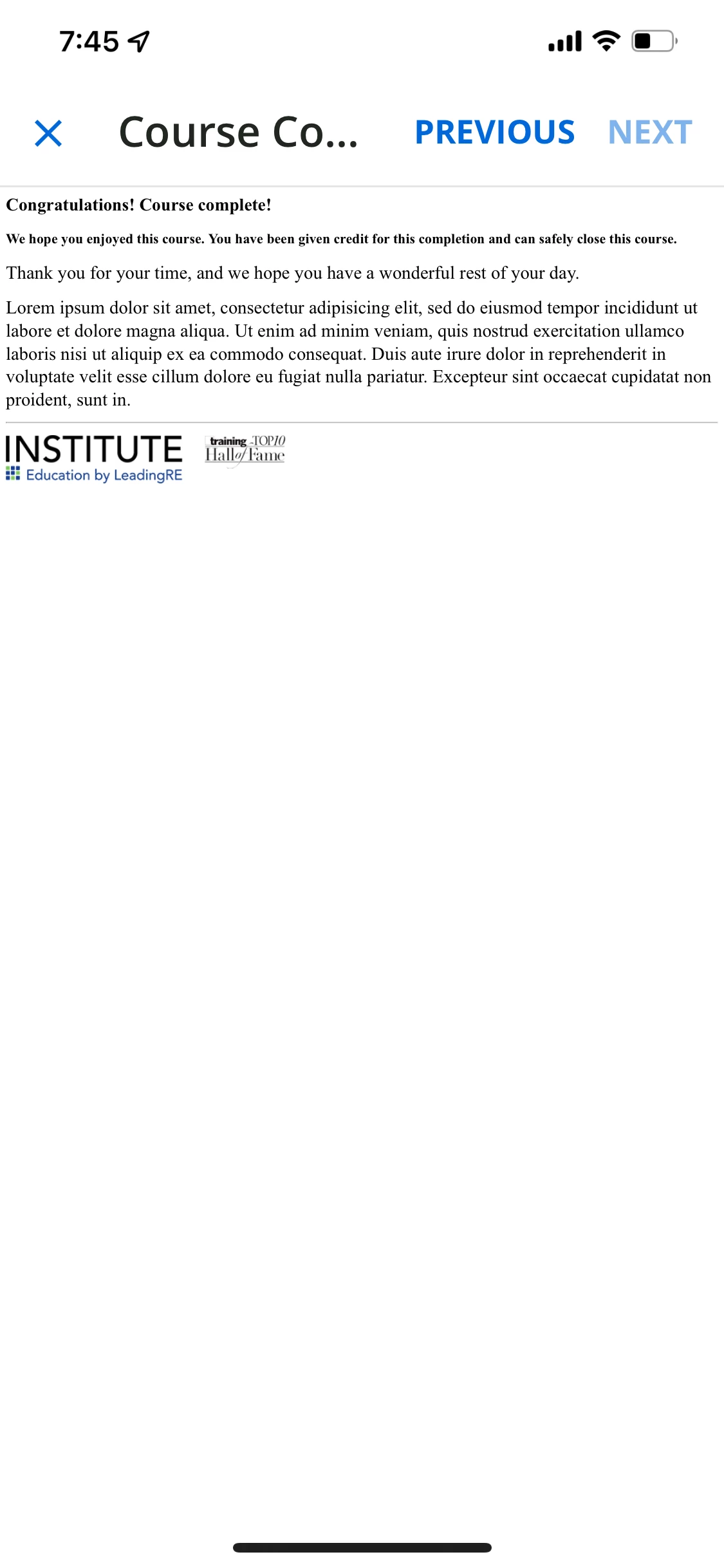 HTML Page