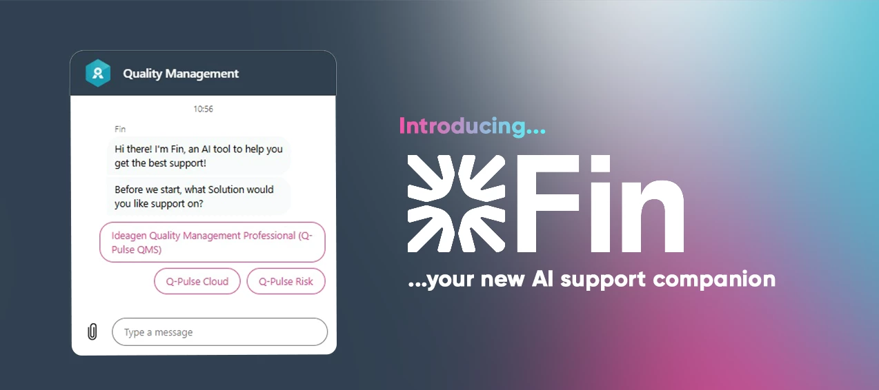 🚀 Meet Fin, your new AI support companion | Ideagen Luminate