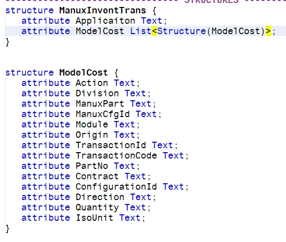 Generate Json Structure IFS Community