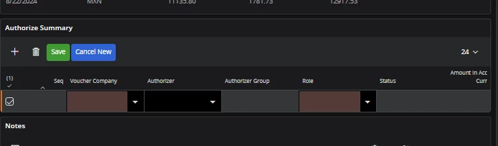 auto-populate authorization tab with authorizer - IFS Cloud Posting ...