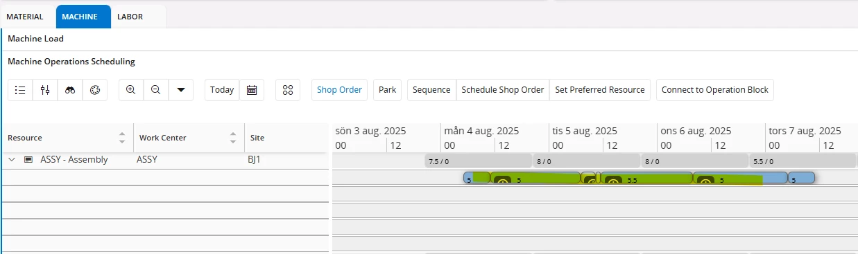 Visual Shop Order Operations Planning | IFS Community