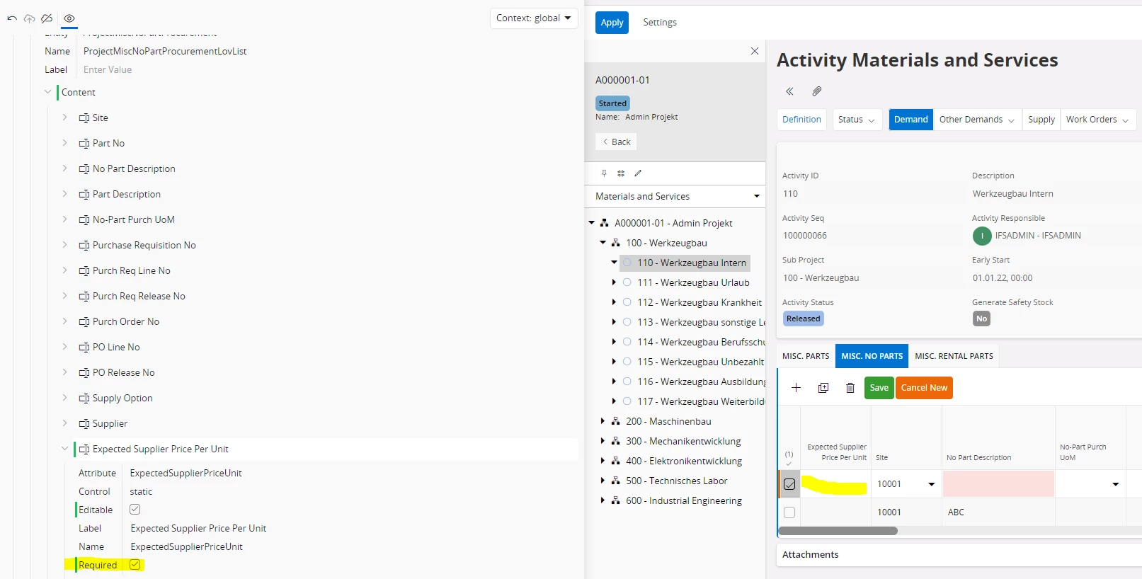 How To Make A Field Mandatory In Aurena ion IFS Community