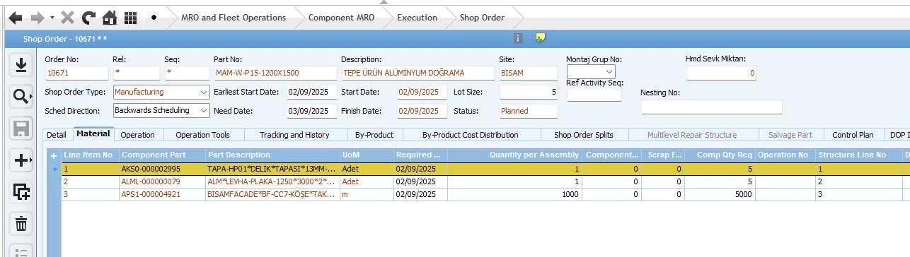 How to manually create Purchase Requisitions from Shop Order Materials (without nightly job ...