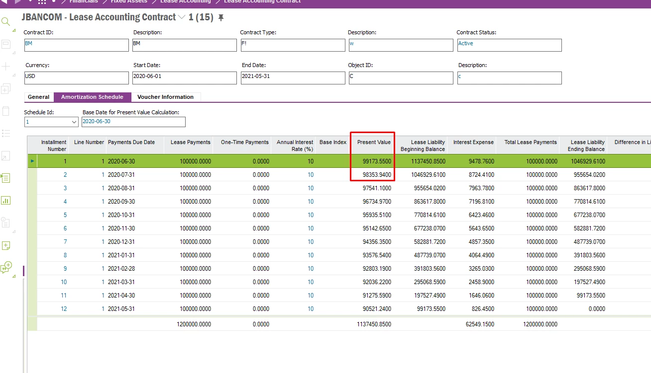 What Is The Formula For Present Value In Lease Accounting IFS Community
