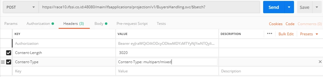 How To Insert Multiple Data Using Postman IFS Community