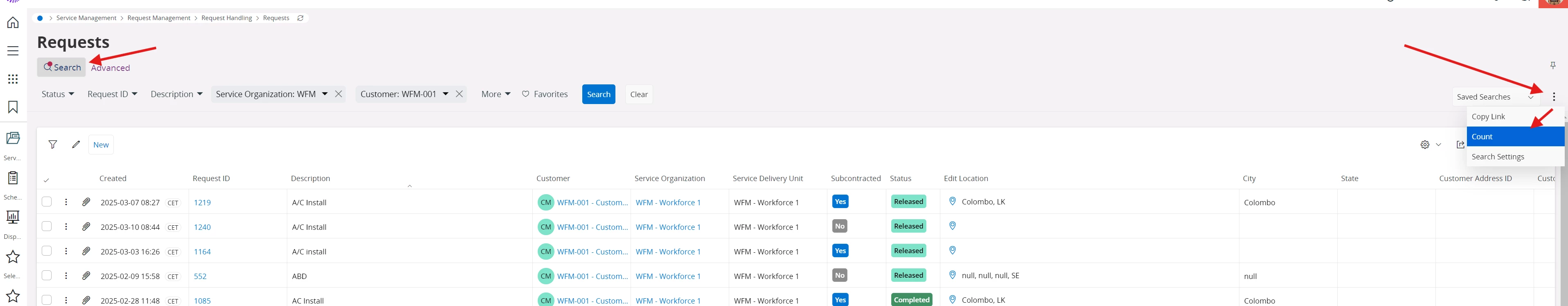IFS Cloud: Where do I find the overall search result independenlty of ...