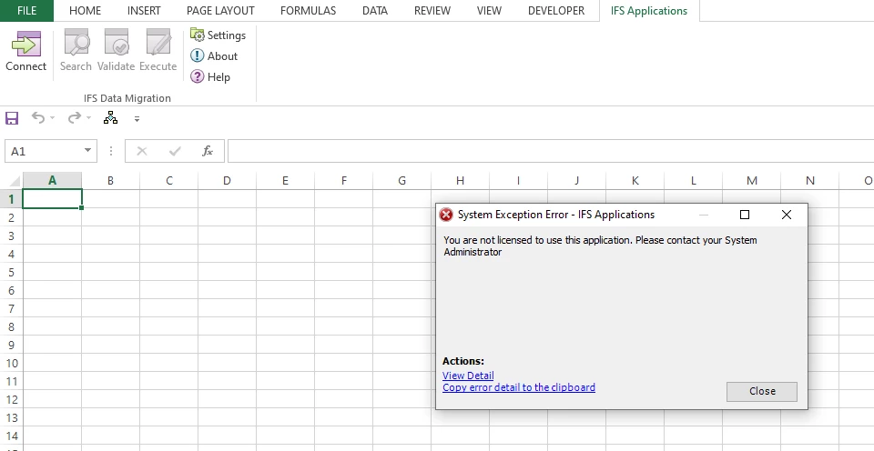 Data Migration Excel Add in IFS Community