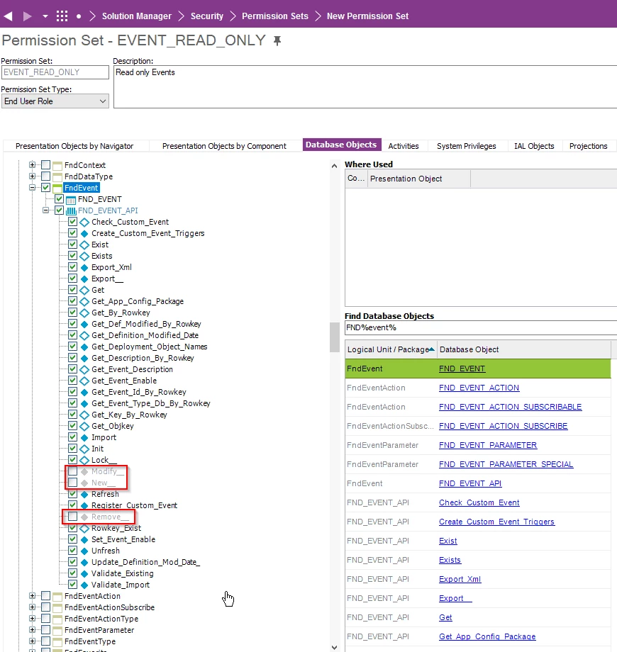 How To Grant Read Only Access To Events IFS Community