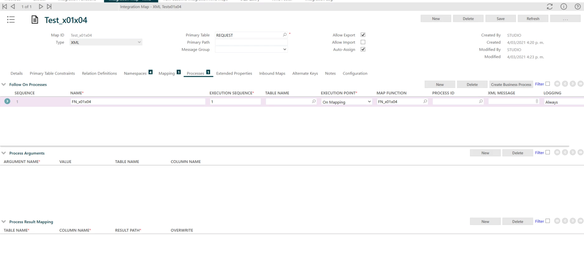 Integration MAP XML IFS Community