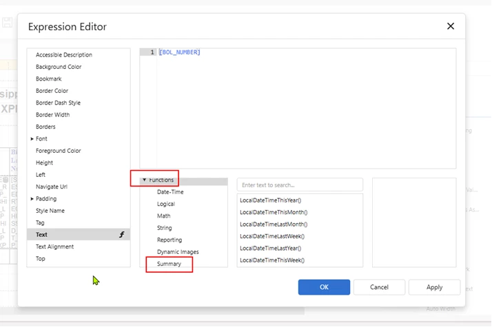 Report Studio - Header Group Counts of rows | IFS Community