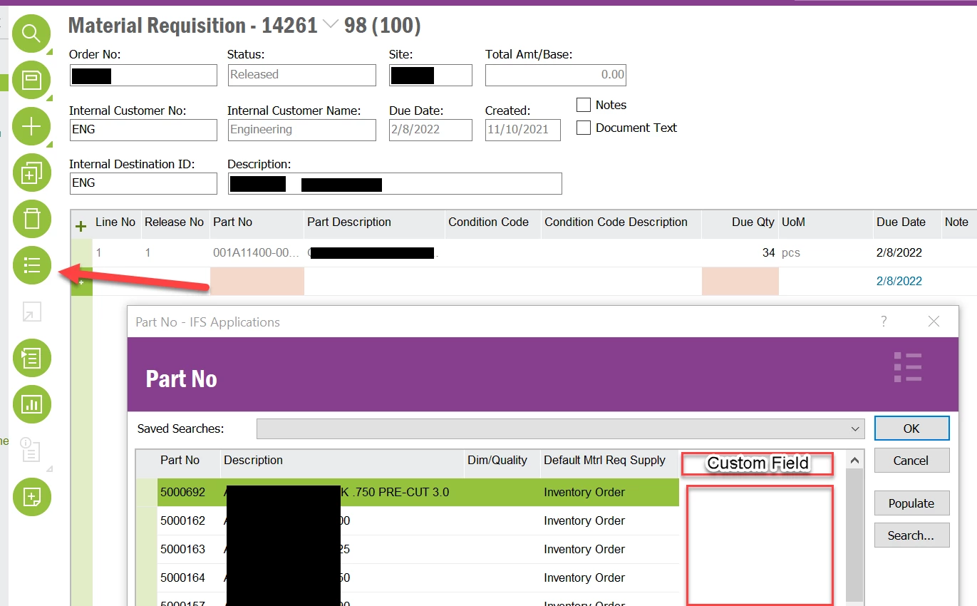 Is It Possible To Add Custom Field To A List Of View IFS Community