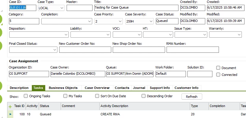 Call Center - Dispatch Case | IFS Community