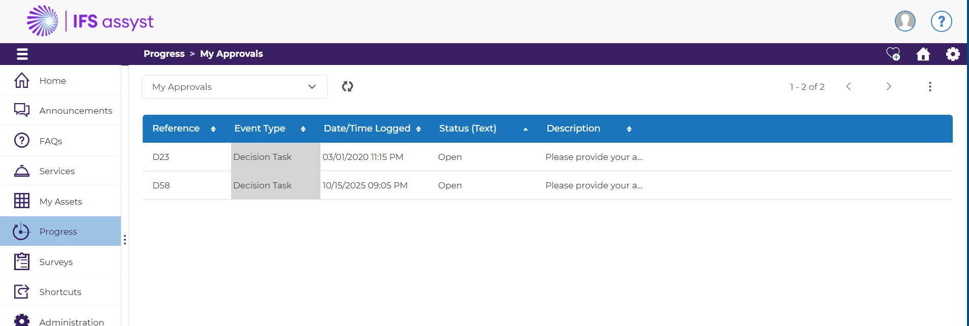 Change Column Label Name | IFS Community