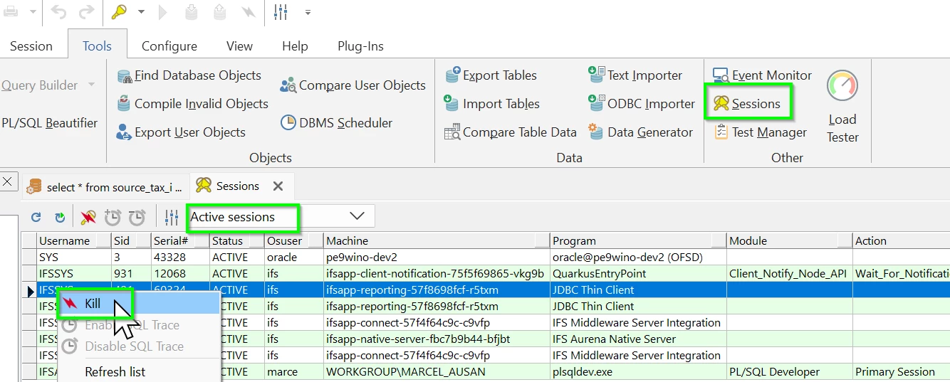 Account locked by an other user | IFS Community
