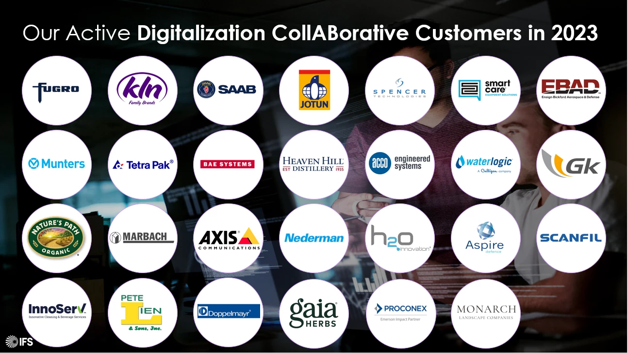 Customers in the Digitalization CollABorative 2023 | IFS Community