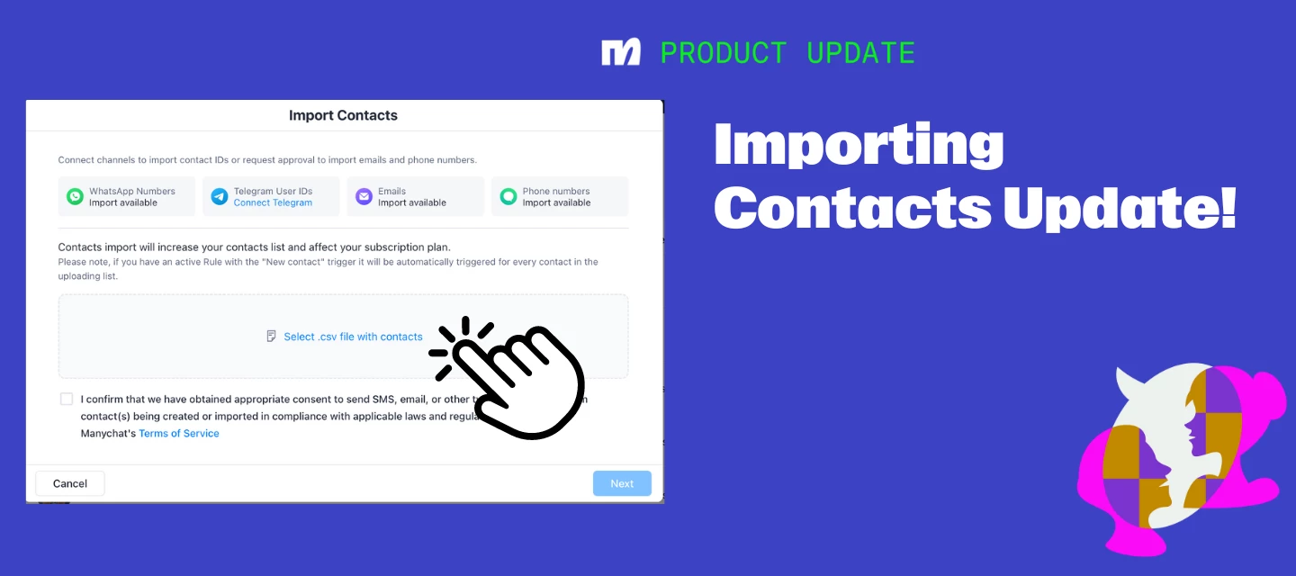 Importing Contacts just got even easier! | Manychat