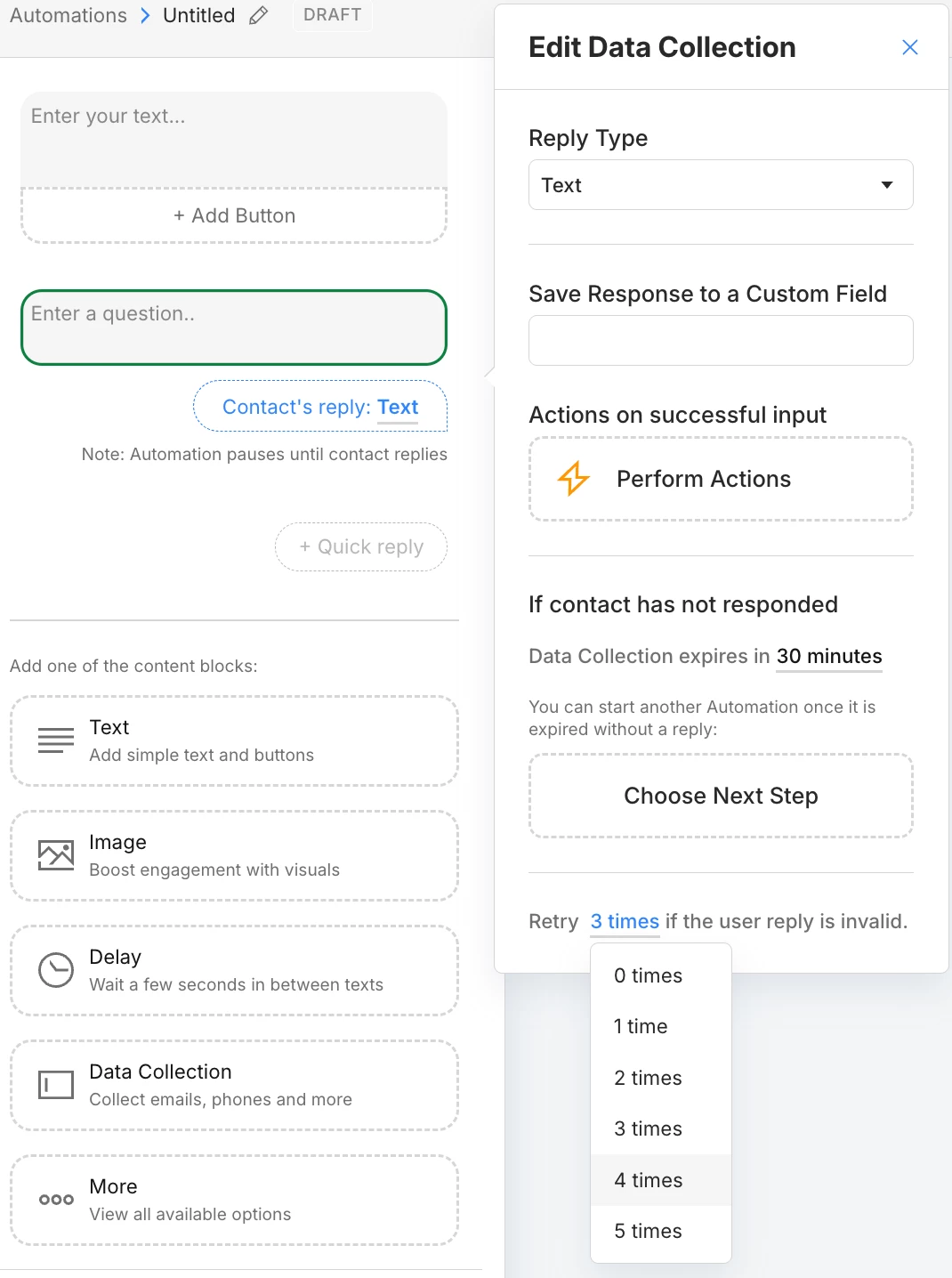 I have been struggling to get the flow to work | Manychat