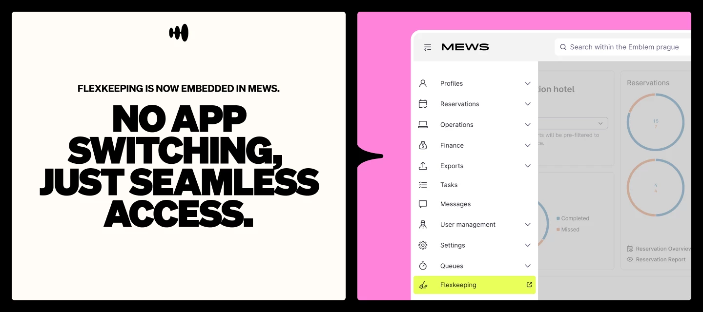 You can now login to Flexkeeping directly from Mews | Community