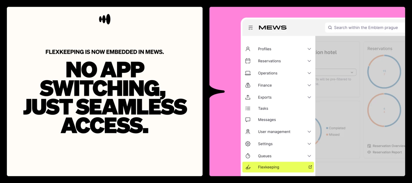 You can now login to Flexkeeping directly from Mews | Mews Community