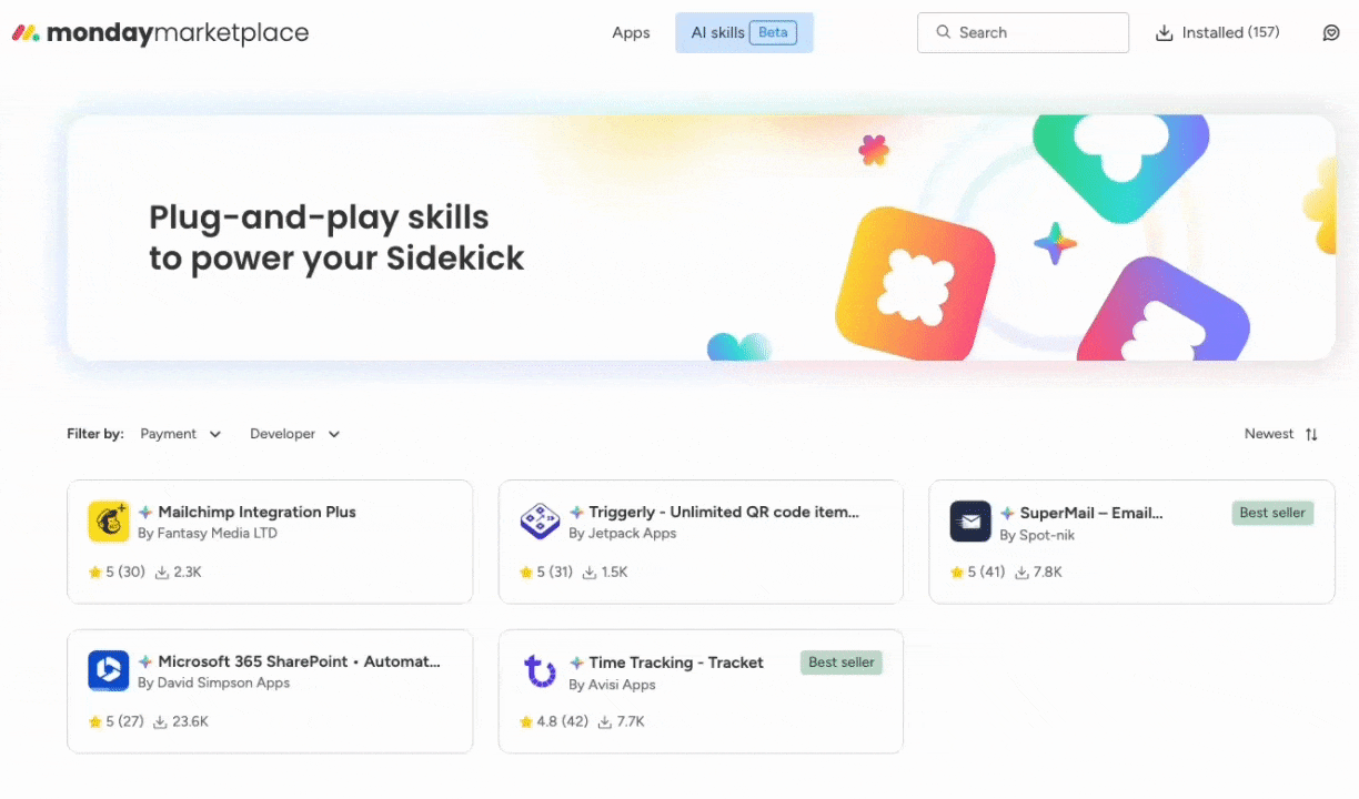 Build skills for monday sidekick | Community