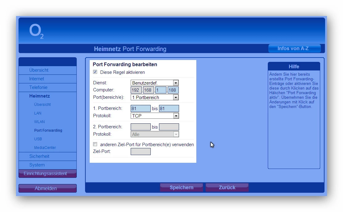 Port Forwarding o2 HomeBox 323 | O₂ Community