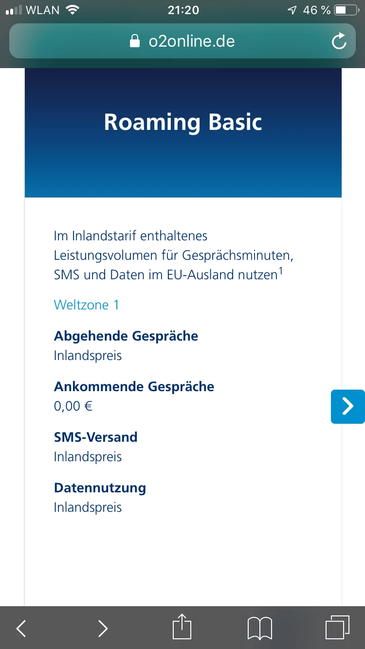 Datenroaming mit O2 Free Tarifen außerhalb Länderzone 1? | O₂ Community