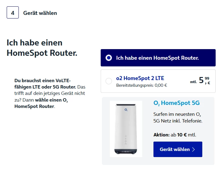 Homespot s20 Bestellung klappt irgendwie nich | O₂ Community