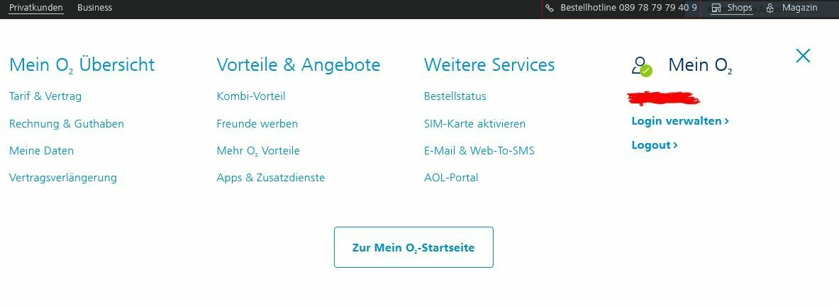 Mein O2 - Kein Bereich funktioniert | O₂ Community