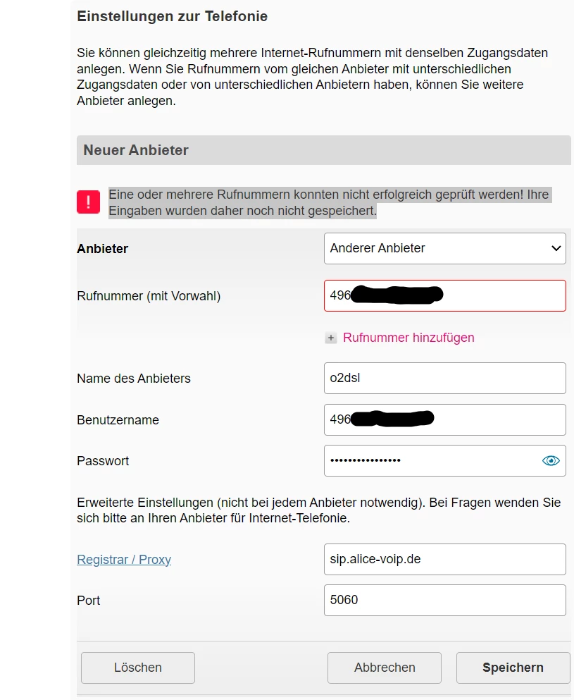 Speedport Smart 4, o2 DSl, Telefonie einrichten nicht möglich | O₂ ...