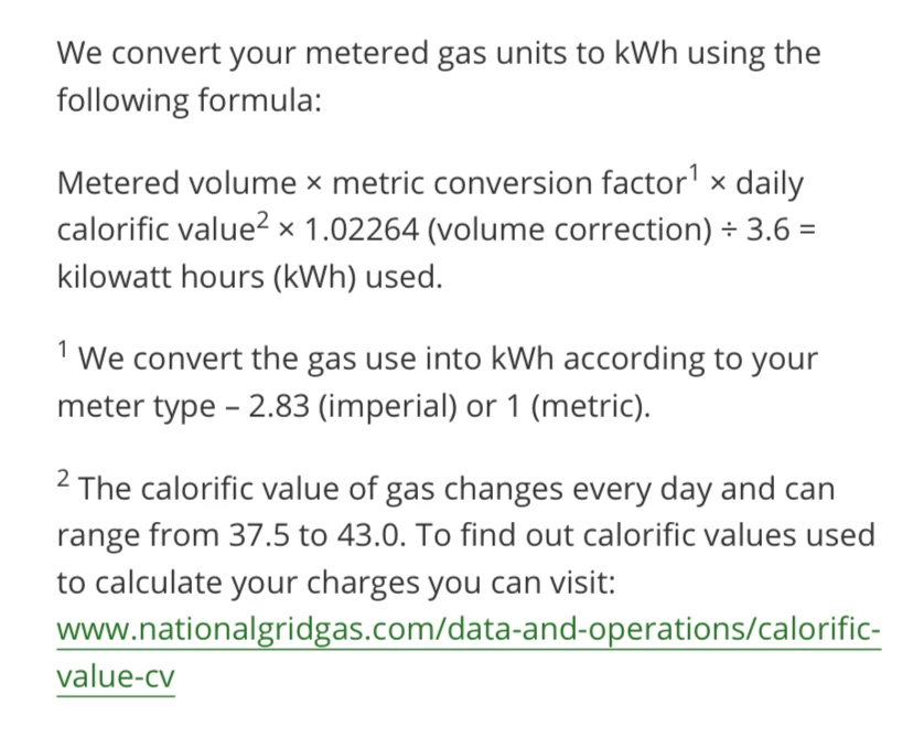 How To Work Out Gas Readings And Usage From M3 And KWh The OVO Forum
