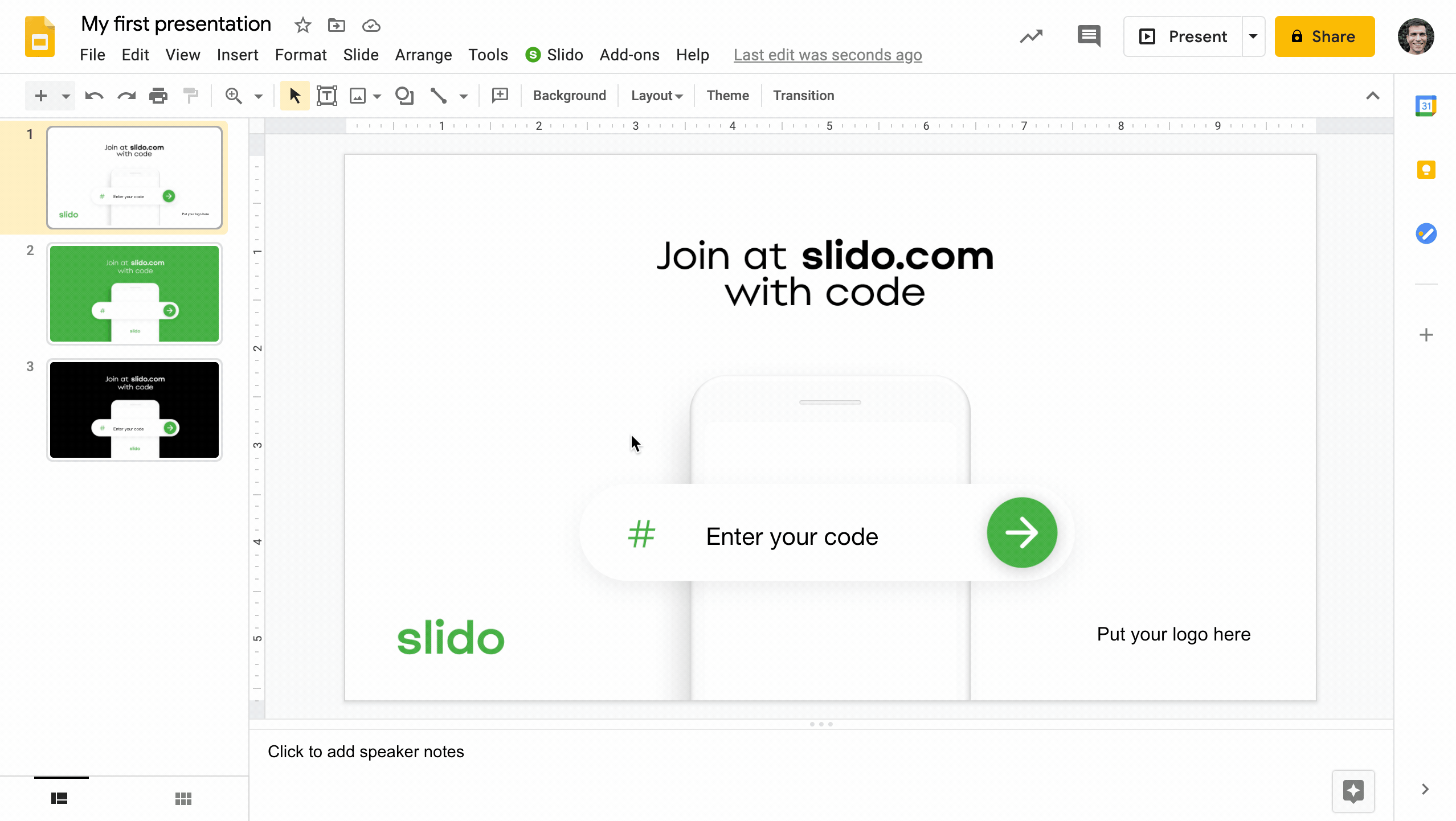 Use Slido with Google Slides | Slido Community