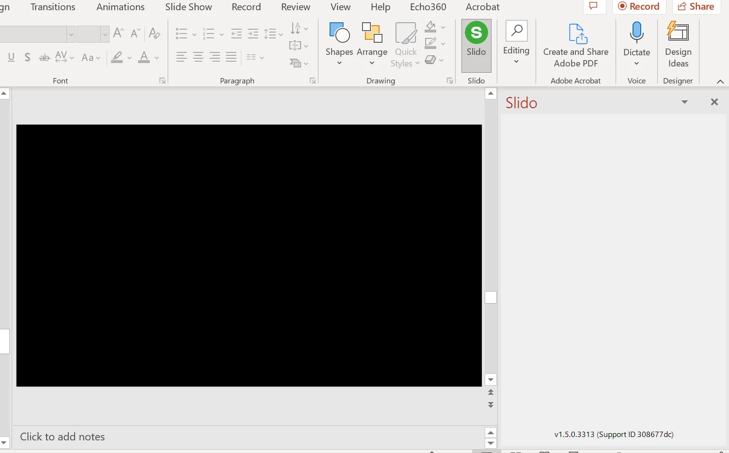 Using Slido With PPT Sidebar Is Blank Slido Community