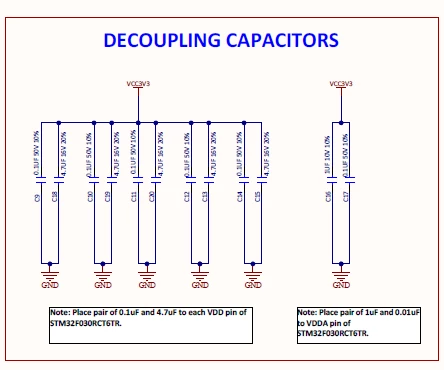 Review of STM32F030RCT6TR schematic needed | Community