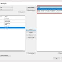 Table and Column Selection in an Ingest Instance | Community