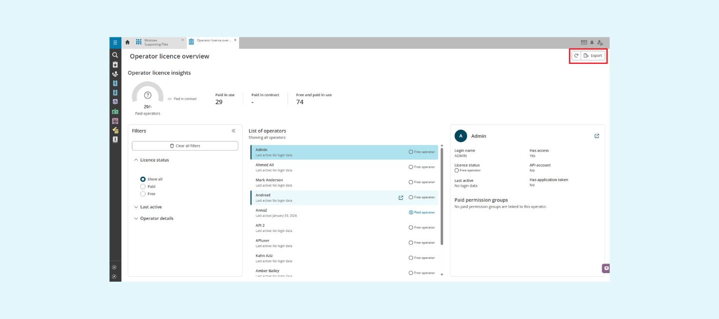 License Overview: Export Functionality Now Available | Community