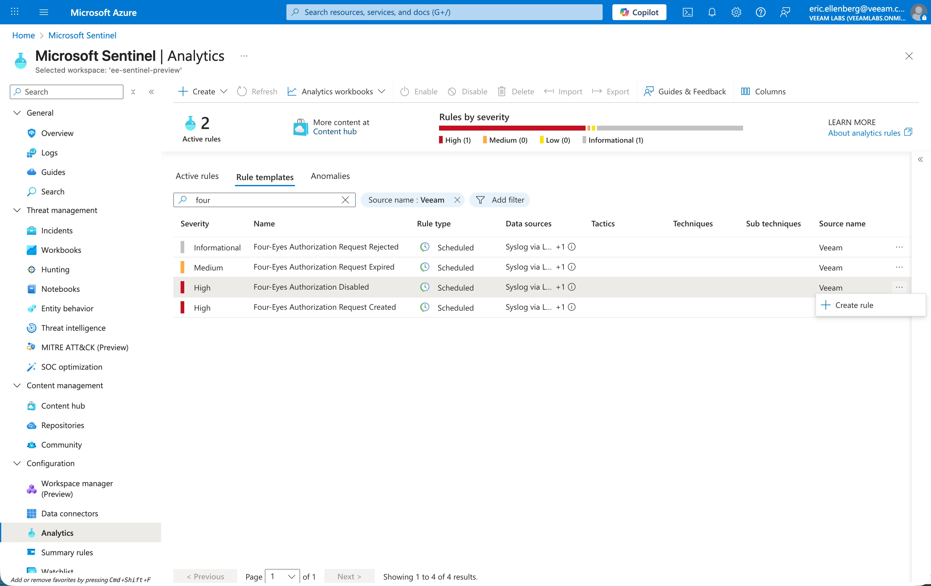 Fortify your digital immune system with Veeam and Microsoft Sentinel ...