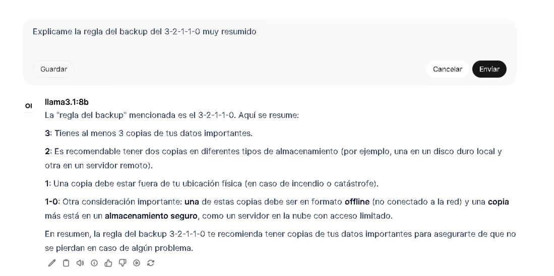 Continuación IA local con Ollama y OpenWebGUI | Veeam Community ...